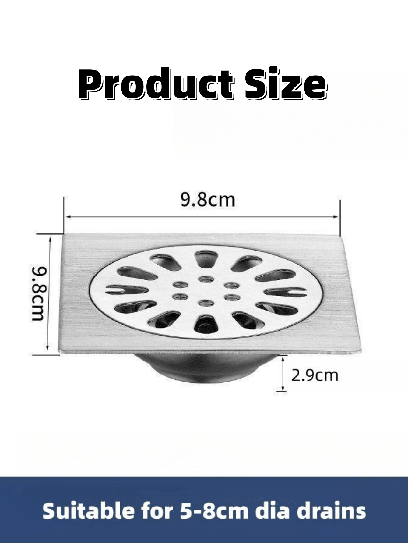 304 Stainless Steel Universal Floor Drain | SHEIN USA
