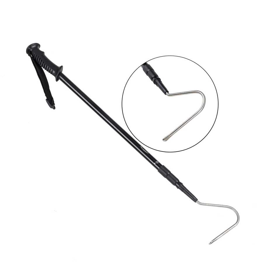 57" Snake Catcher Professional Stainless Steel Retractable Snake Hook ...