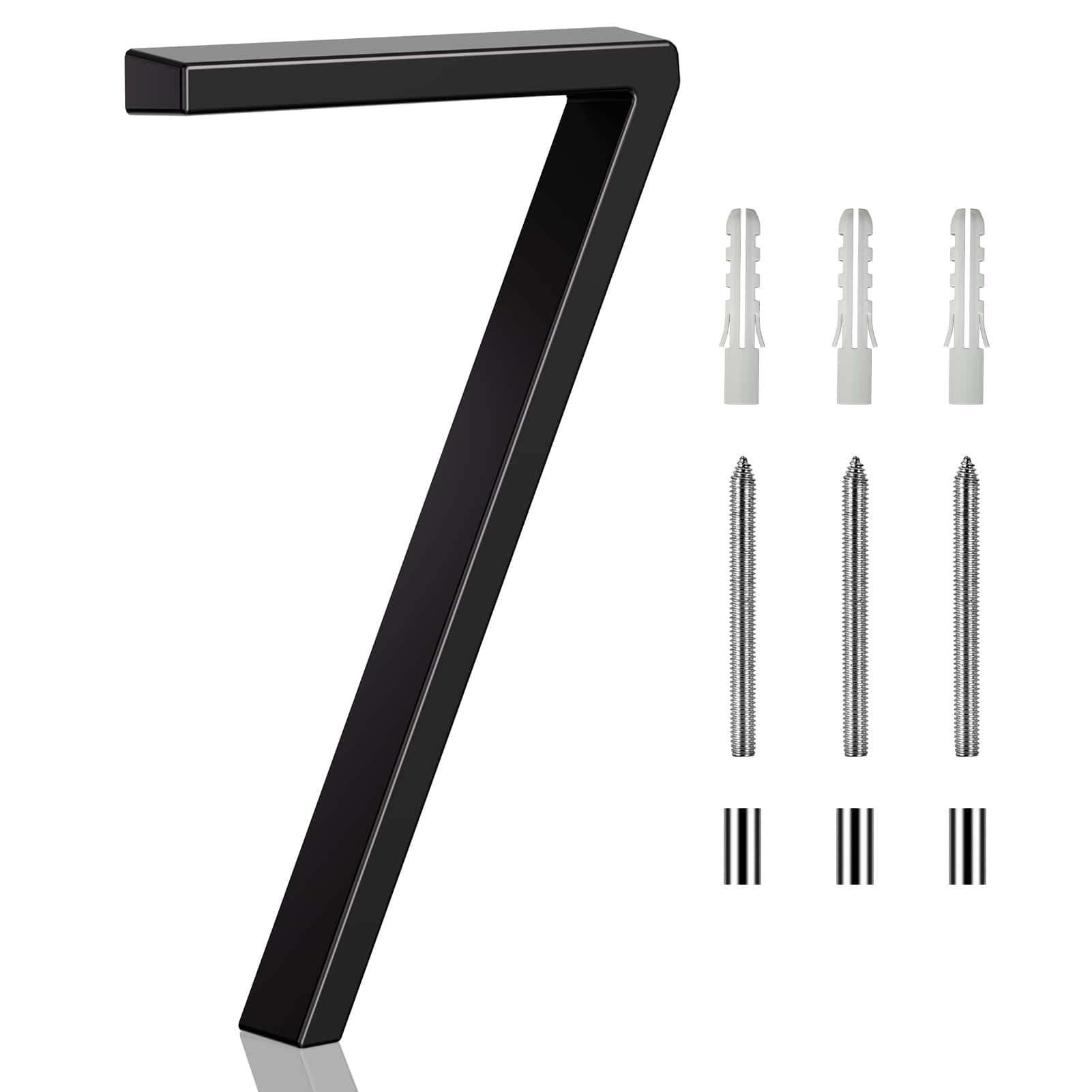 5" Floating Stainless Steel Address House Number, Modern Metal Anti ...