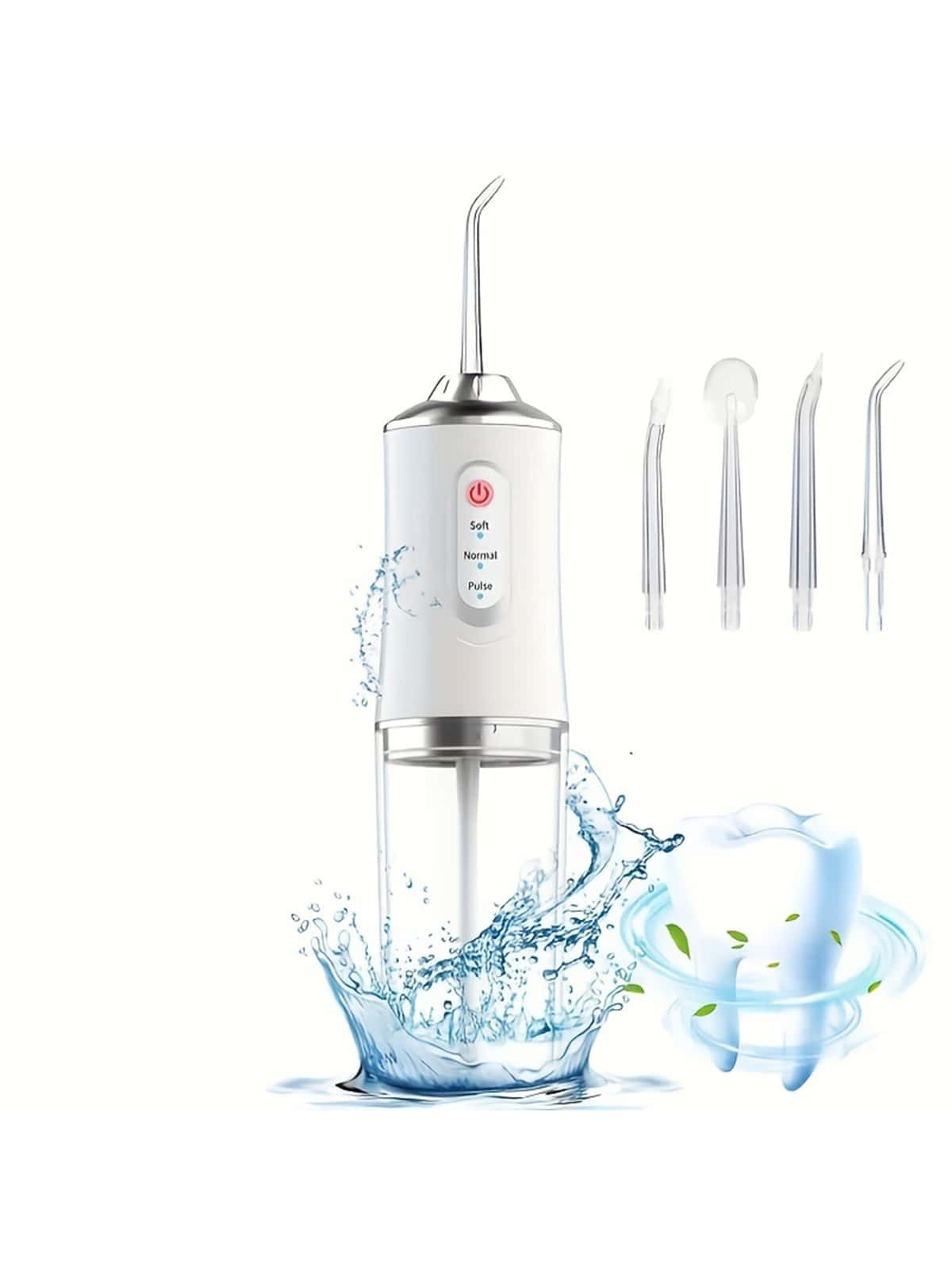 4 Nozzles Electric Dental Flosser Water Flosser Teeth Cleaner ...