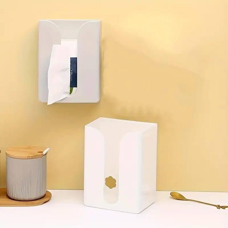 1pc Plastic Square Tissue Holders, Seamless Paper Storage Box, Toilet ...