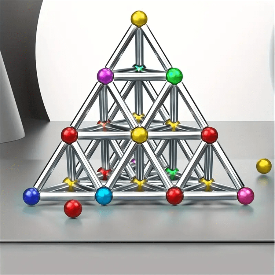 36pcs Magnetic Building Sticks & 27pcs Buckyballs Set, Educational ...