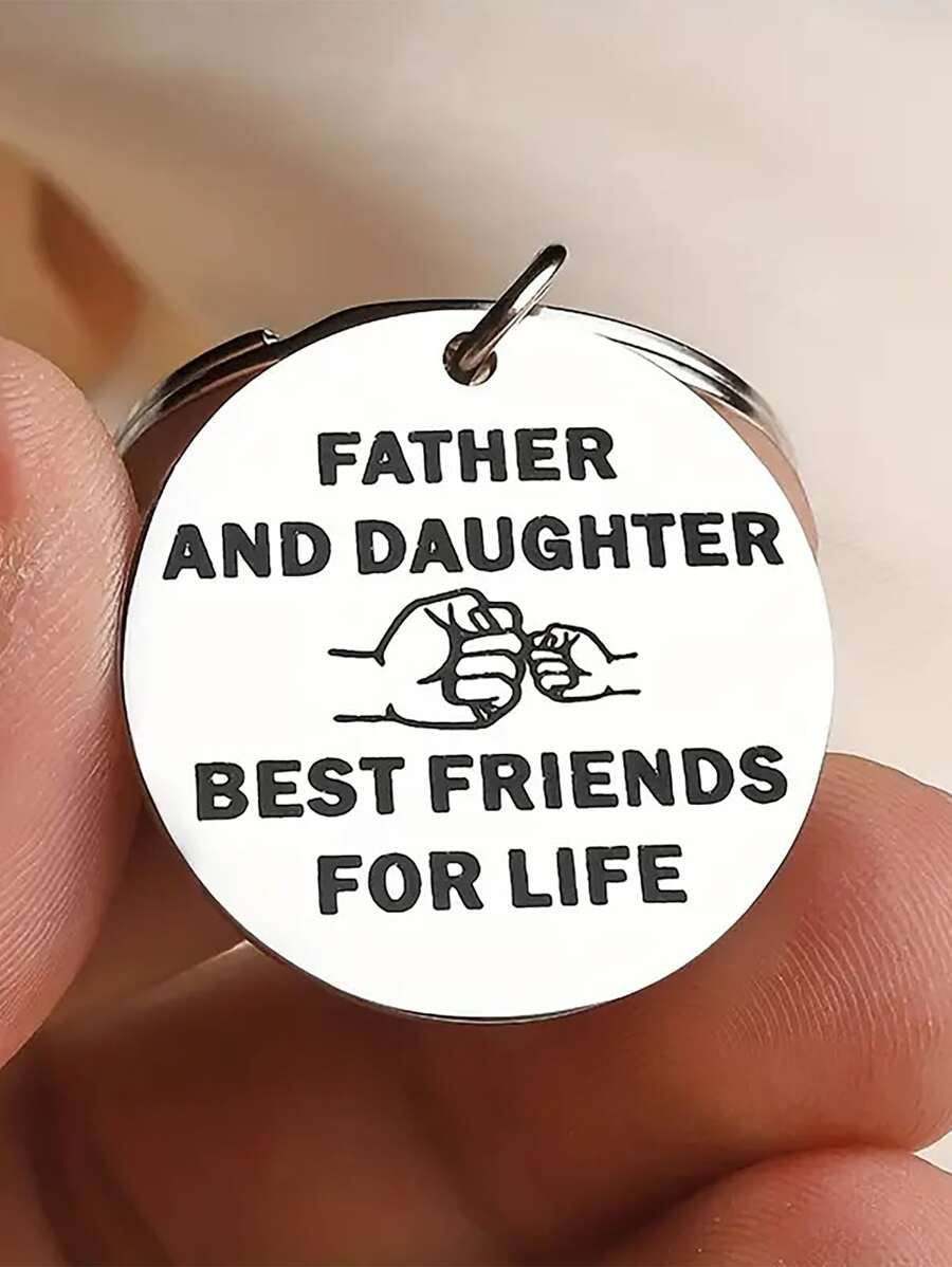 Street 1pc Matching Father And Daughter Keyring Father's Day Gifts ...