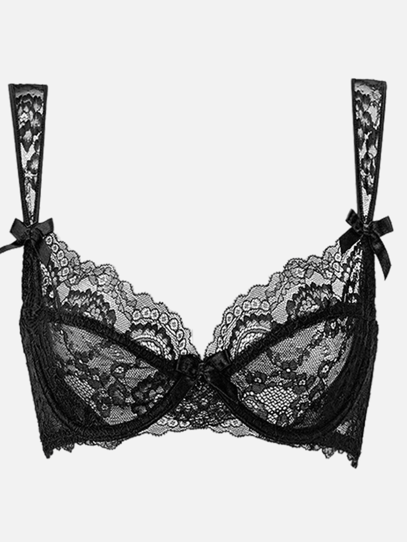 Bow Front Lace Bra | SHEIN USA