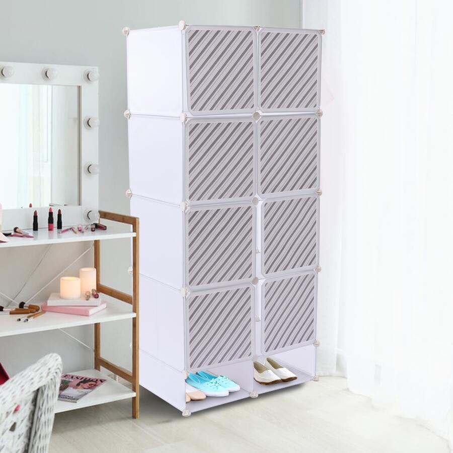 Portable Closets, Cube Storage Organzier Portable Closet Wardrobe ...