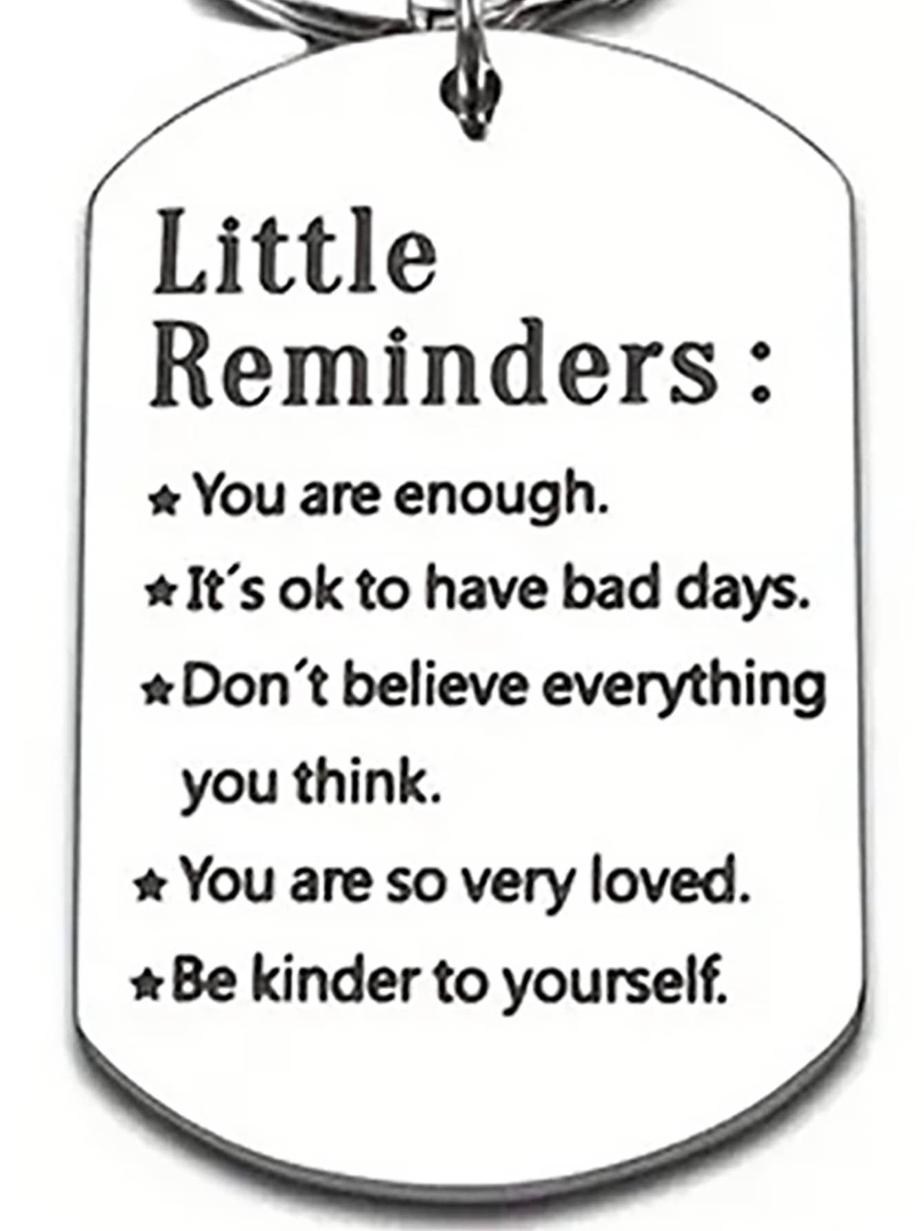 Street Little Reminders Keychain,Mental Health Gift,You Are Enough ...