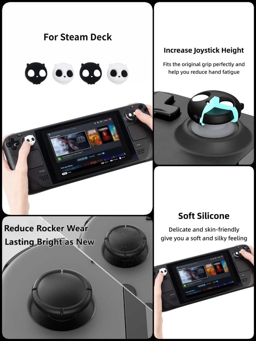 4pcs Skeleton Shaped Silicone Joystick Cap Compatible With Nintendo Switch/OLED/Switch Lite/PS4 ...