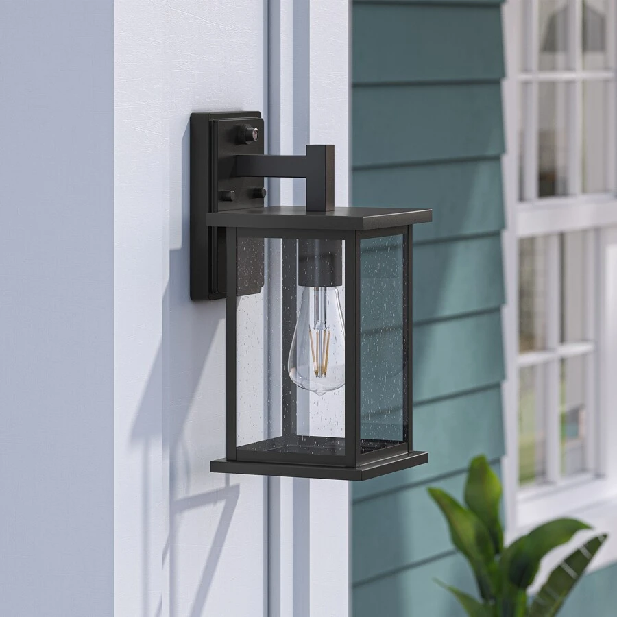 DEWENWILS Outdoor Wall Light Fixture with Dusk to Dawn Sensor for Porch ...