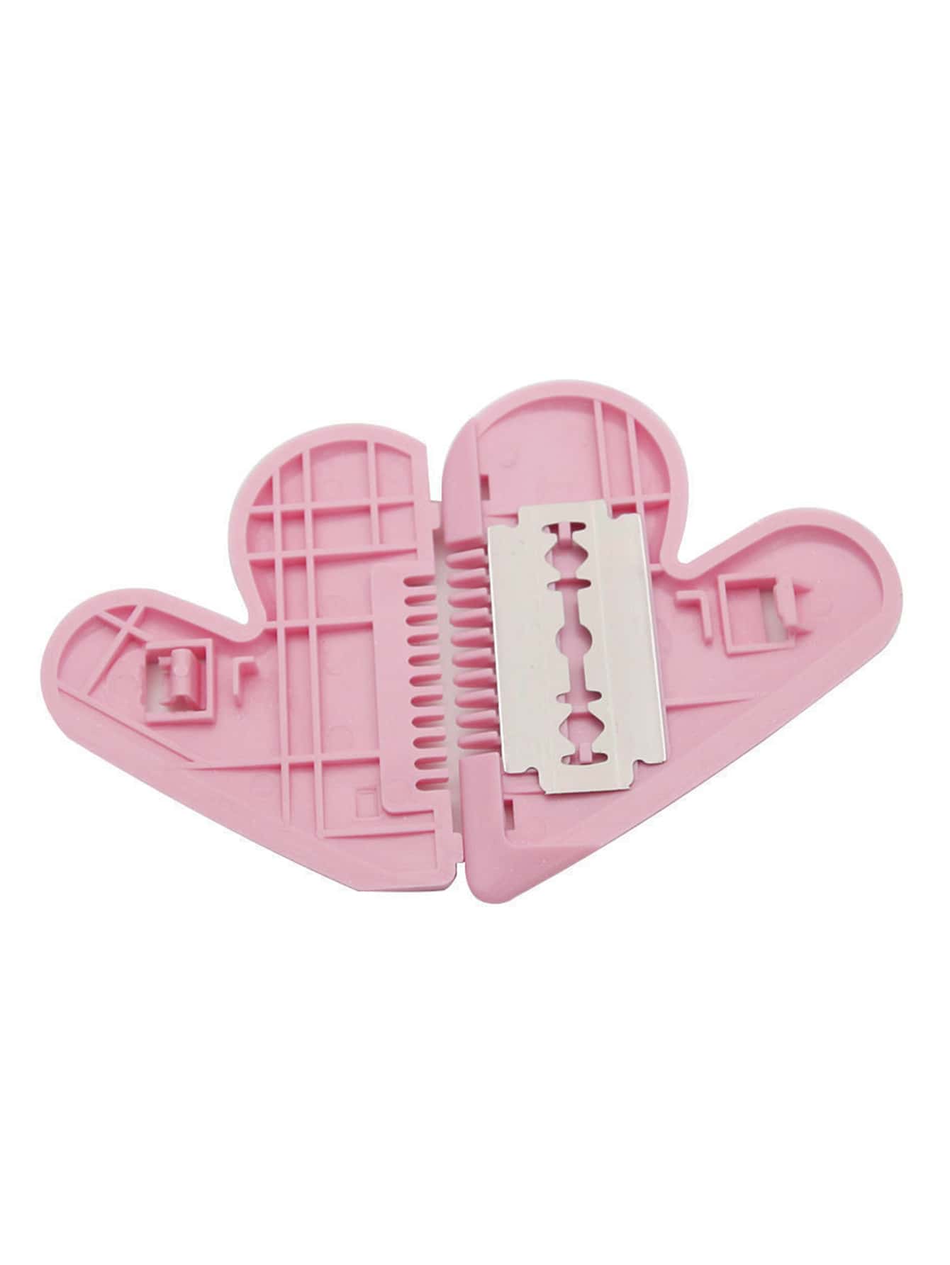 1 peach heart double-sided hair comb with blade love bangs comb thin ...