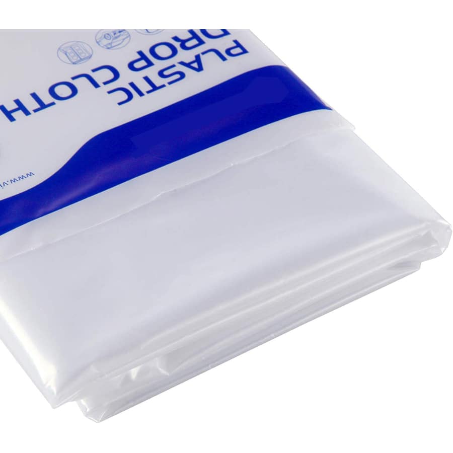All-New Painters Plastic Drop Cloth 9 Feet by 12 Feet Plastic Painting ...
