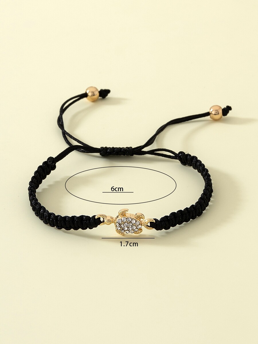 1pc Couple's Metallic Minimalist Sea Turtle Shaped Bracelet With ...
