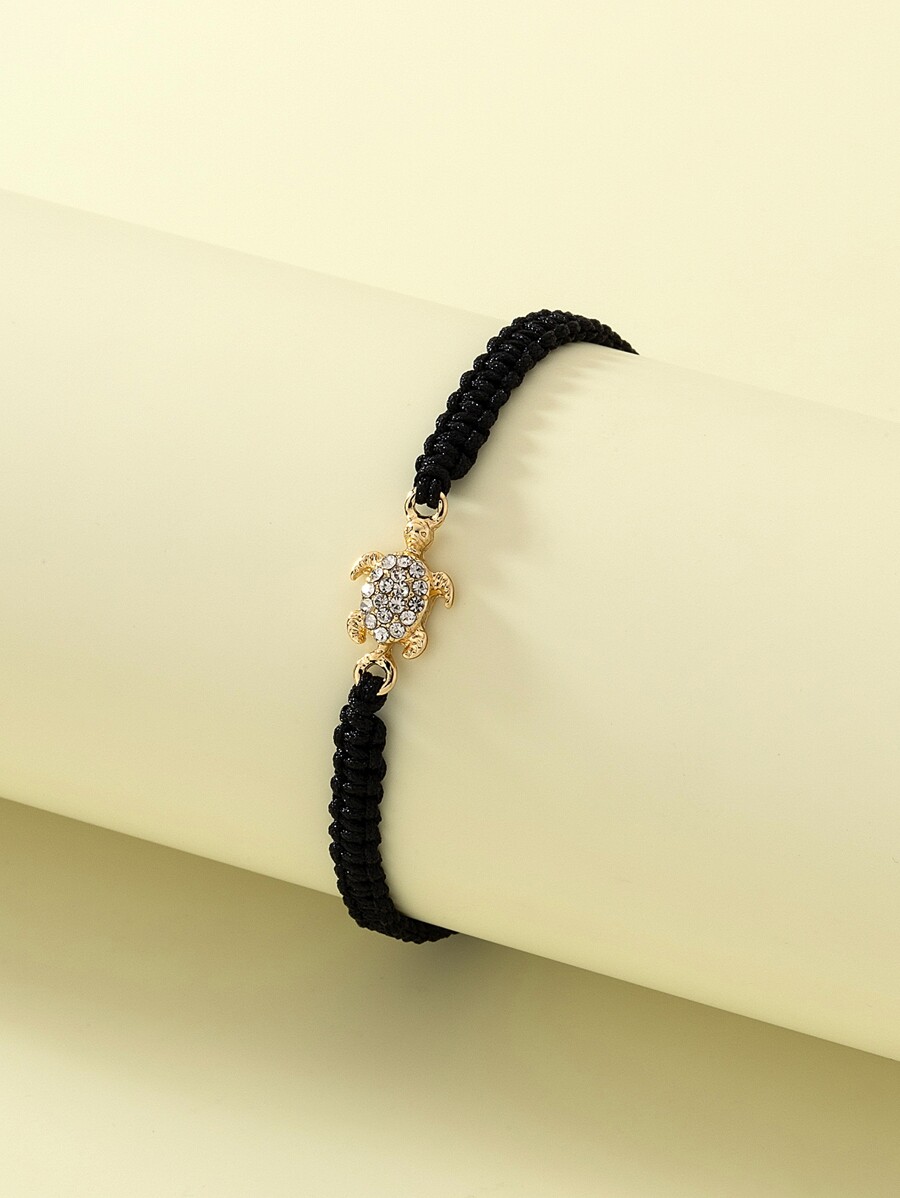 1pc Couple's Metallic Minimalist Sea Turtle Shaped Bracelet With ...
