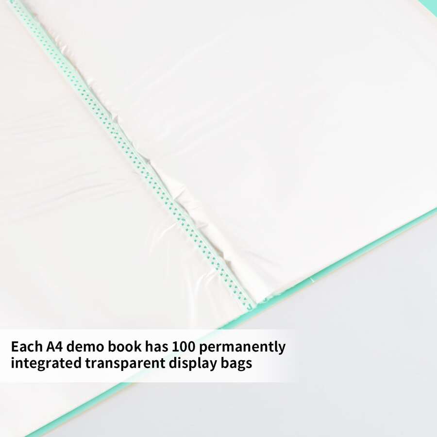 A4 Display Book with Clear Pockets 100 Pockets A4 Presentation Folder ...