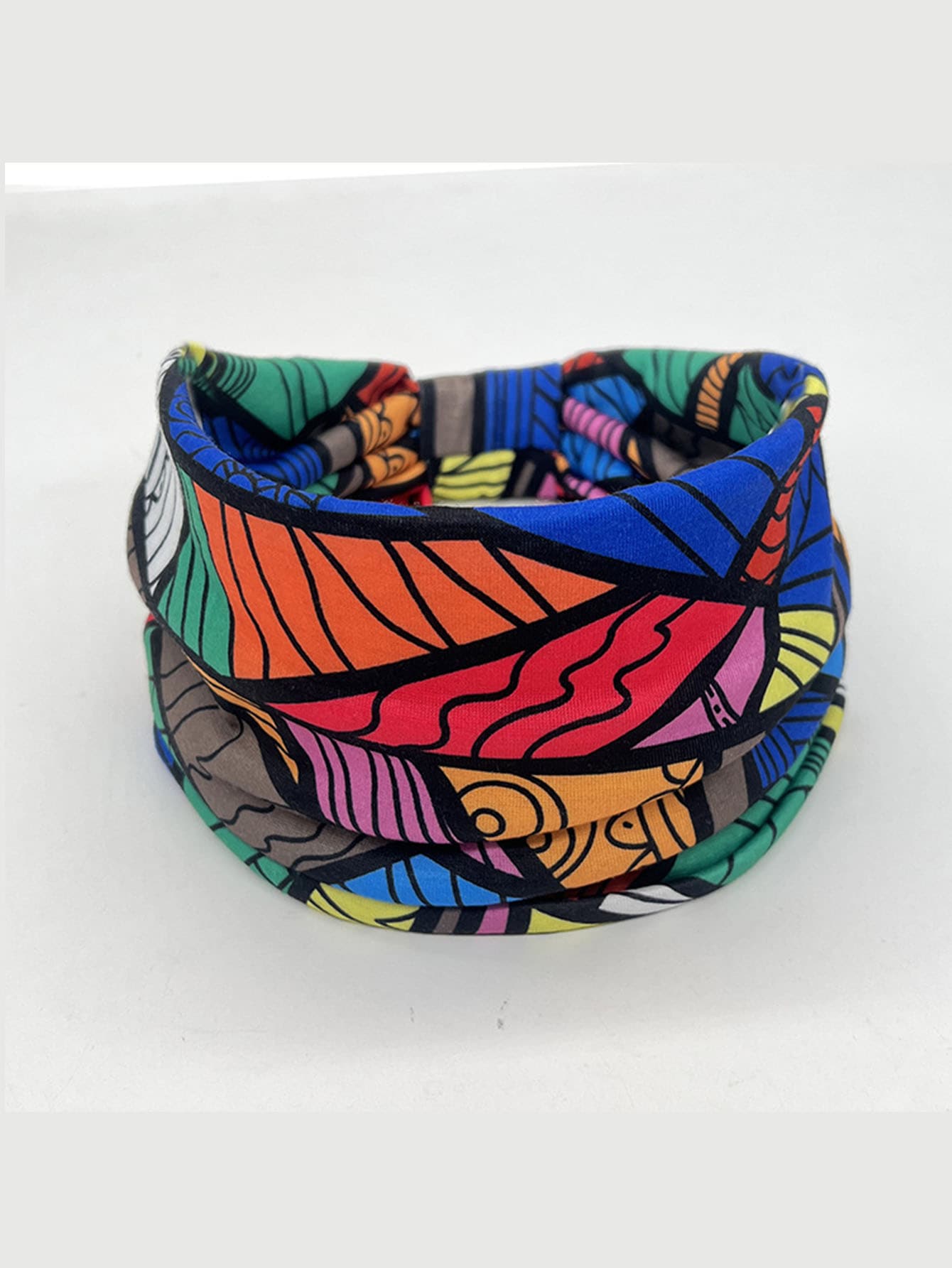 Bohemian Floral Headband Elastic Sport Yoga Headband With Wide Band For ...