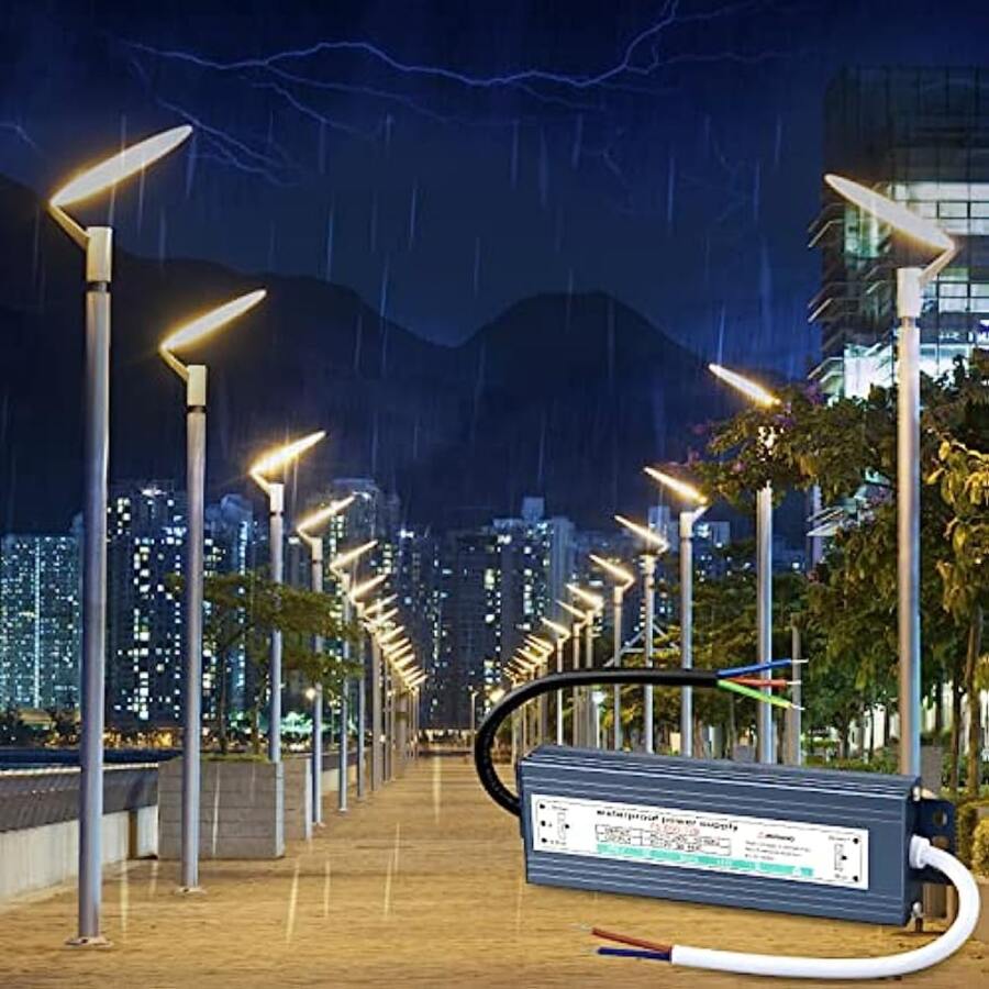 LED Driver Street Light DC Power Supply 12V60W Waterproof Power ...