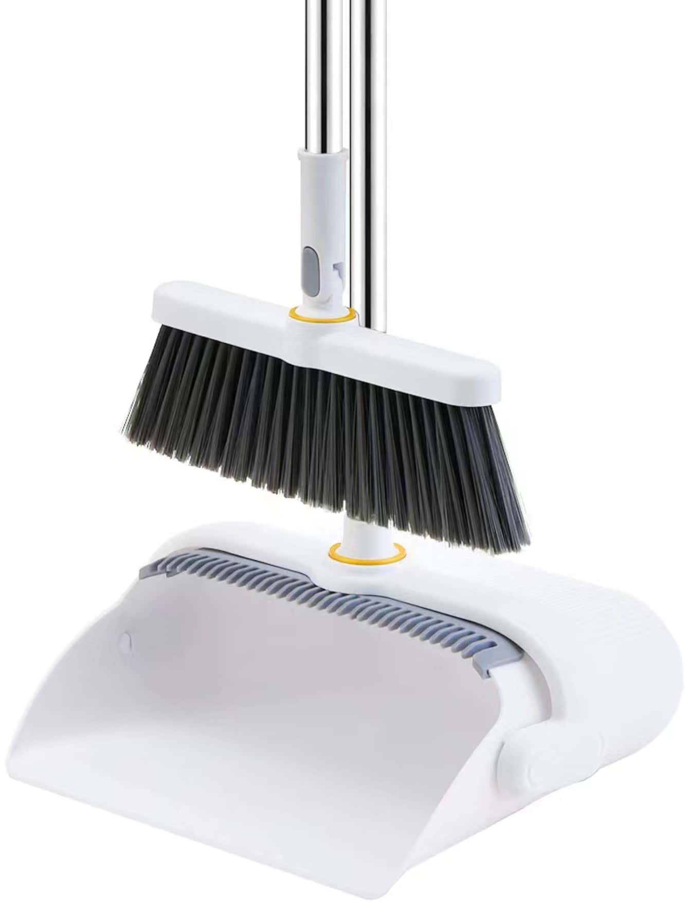 1Pack Broom and Dustpan Comb Set for Home Super Long Handle,Upright ...