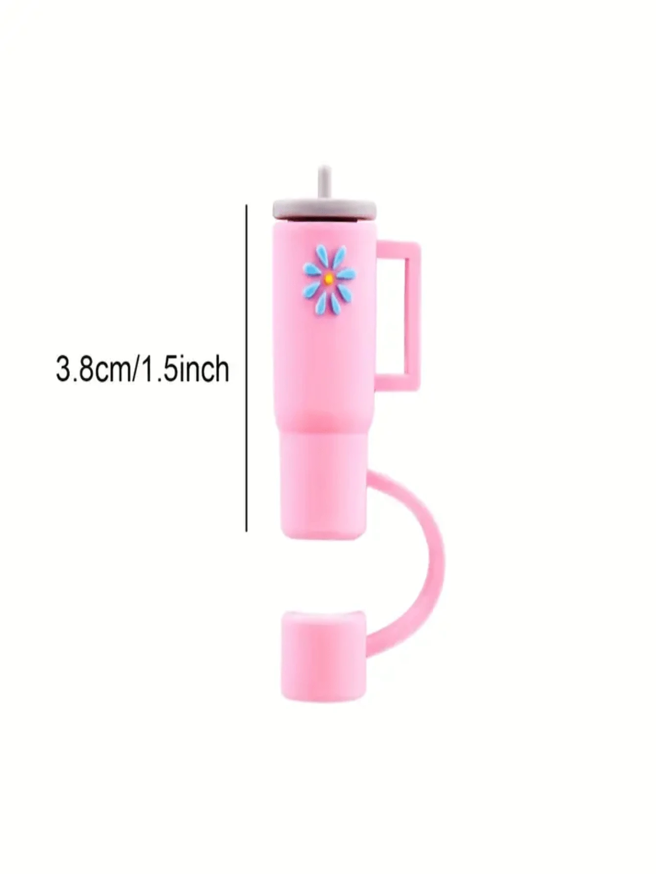 4pcs Silicone Straw Topper Compatible With 30&40 Oz Tumbler With Handle ...