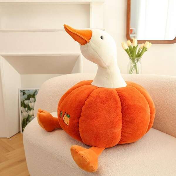 Pumpkin Cartoon Duck Plush Toy | SHEIN USA