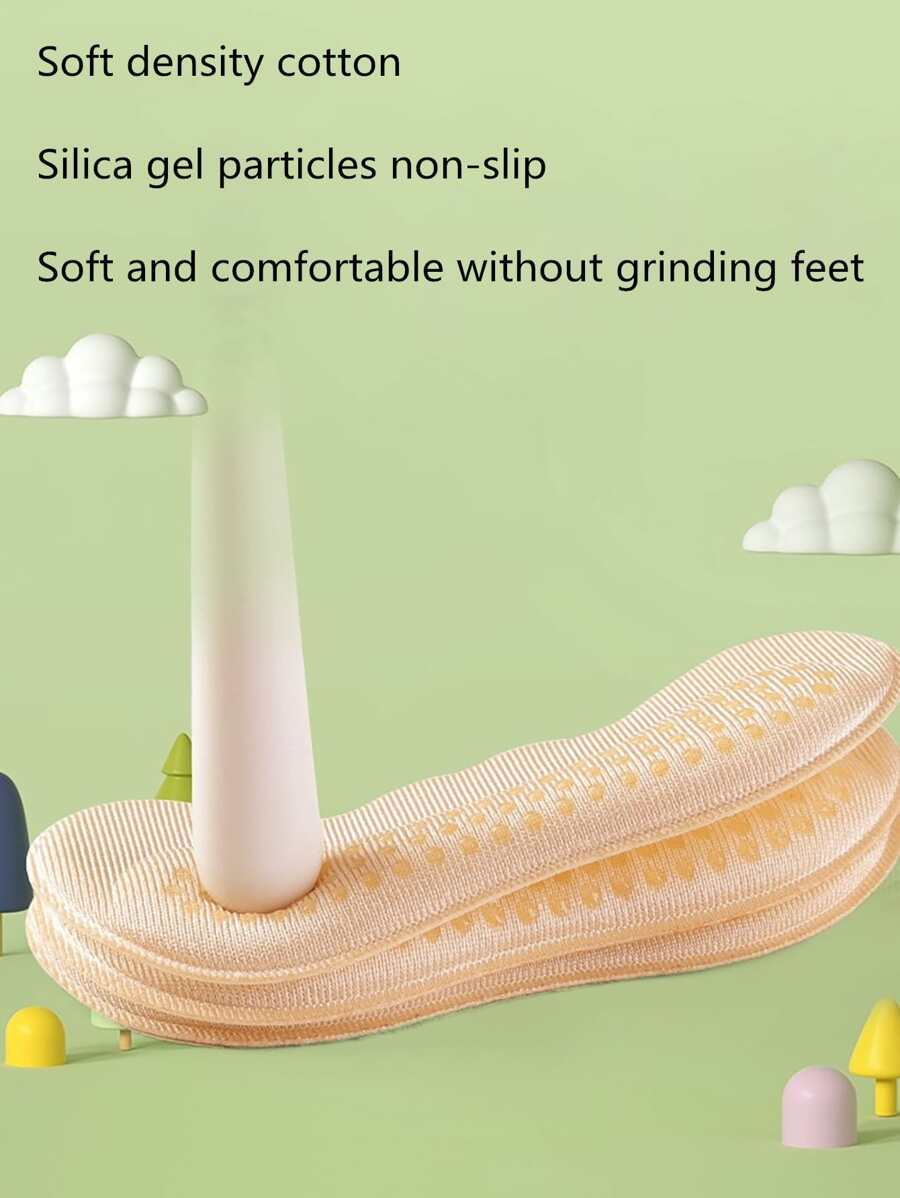 1pair Kids & Adults' Shoe Heel Sticker, Shoe Size Adjuster Half Insole ...