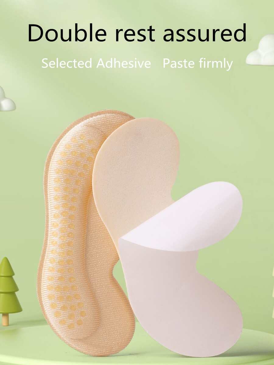 1pair Kids & Adults' Shoe Heel Sticker, Shoe Size Adjuster Half Insole ...