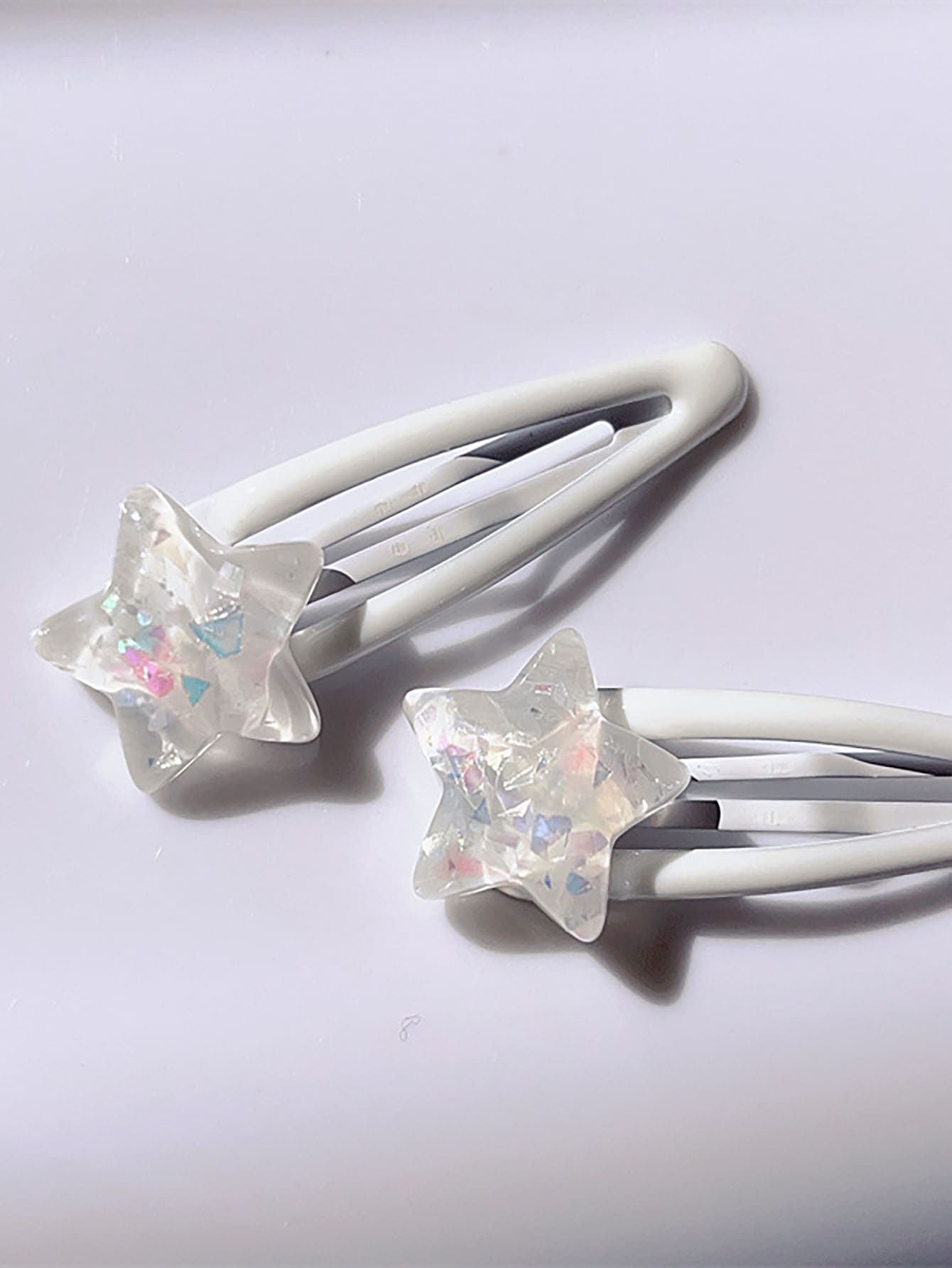 4pcs Cute & Personalized Dripping Oil Star & Water Drop Hair Clips ...