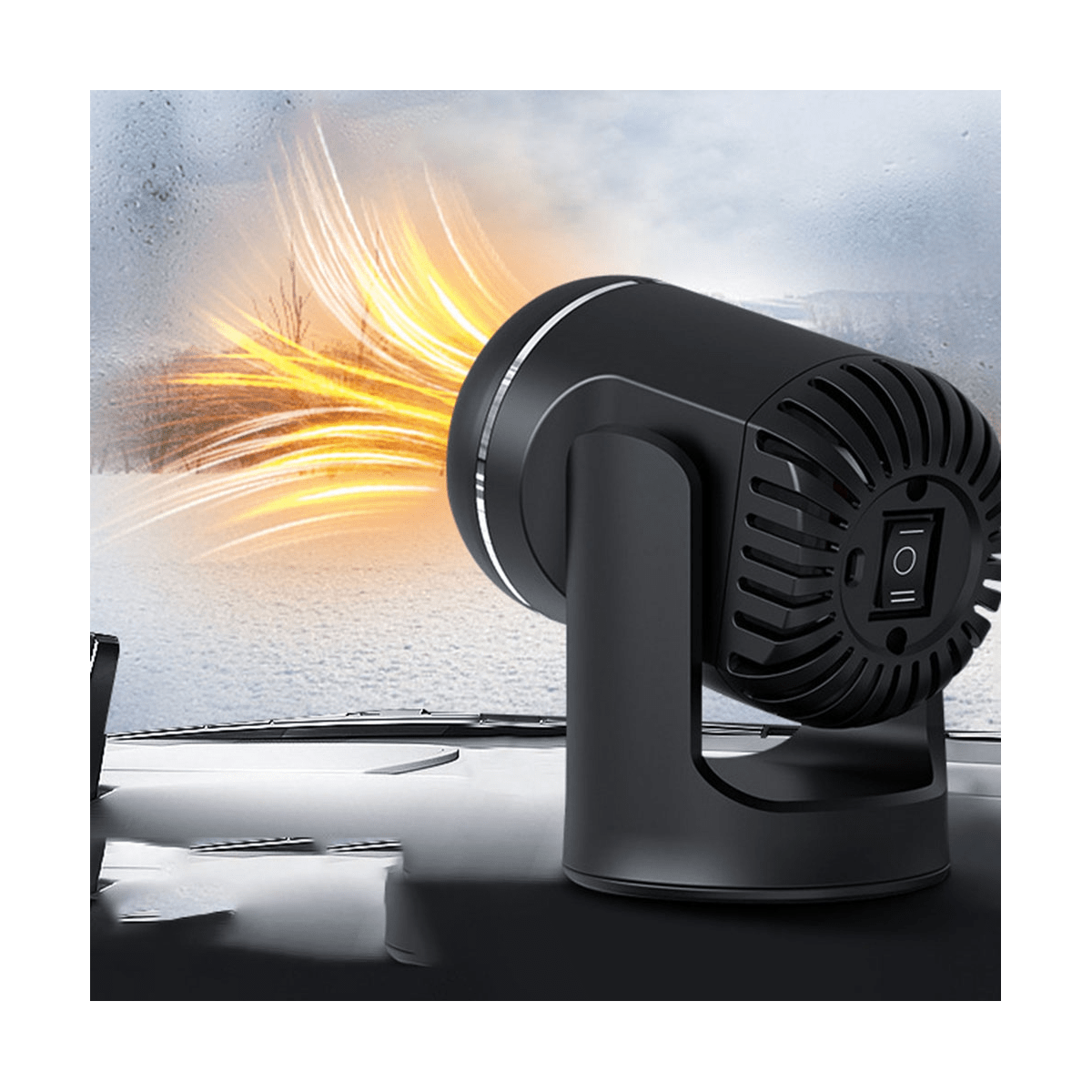 Car Glass Defogger Car Heater Car Defroster 12V Quick Heat White ...