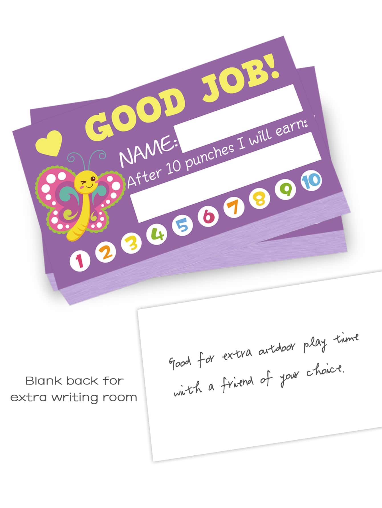 50pcs Punch Cards For Kids Classroom, School Homeschool, Or Smart ...