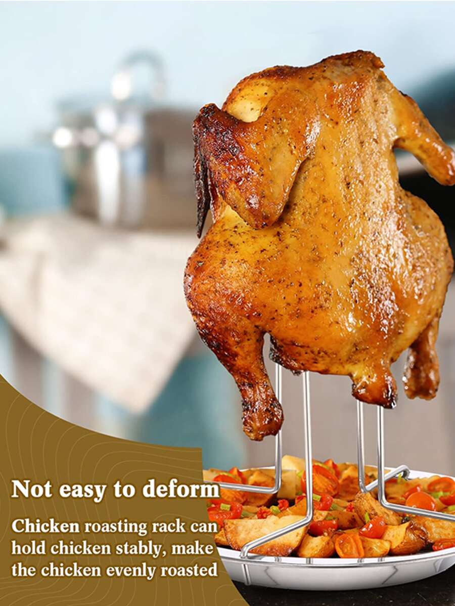 Stainless steel roast chicken rack roast chicken plate turkey rack ...