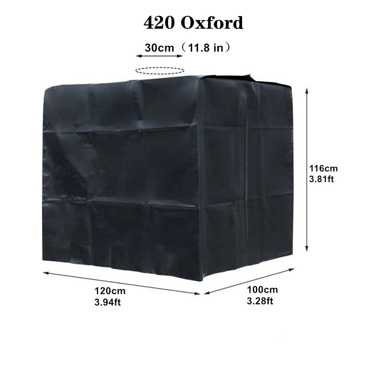 Black Ibc Tank Cover Water Tank Cover 1000l Outdoor Waterproof ...