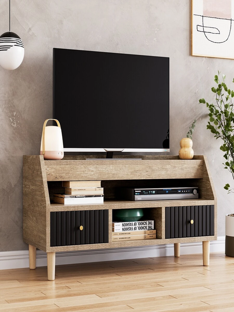 TV Stand with Storage for TVs up to 42 in, Small TV Stand ...