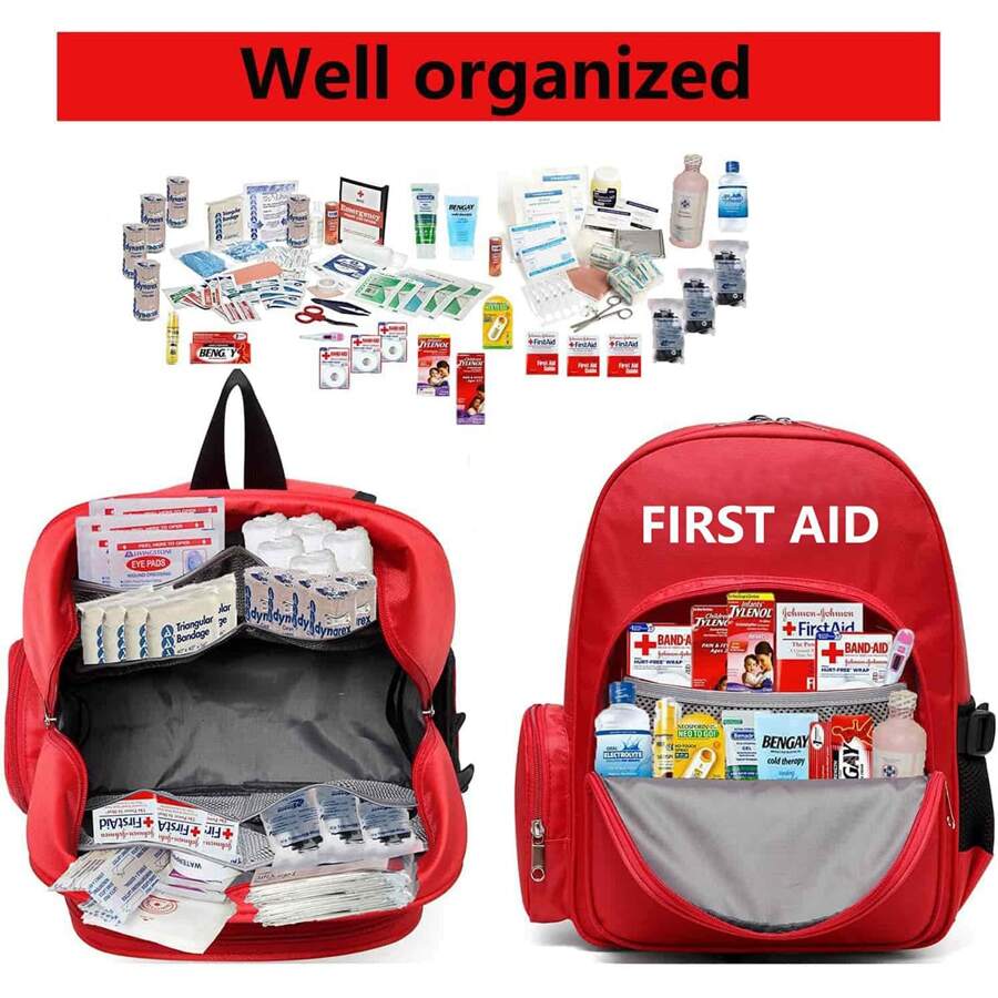 First Aid Bag Empty, Emergency Bag, Trauma Bag, First Aid Backpack ...