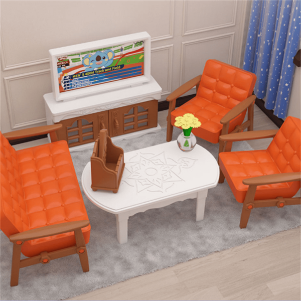 Miniature Dollhouse Toy, Mini Scene Bedroom Accessories Pack (12pcs ...