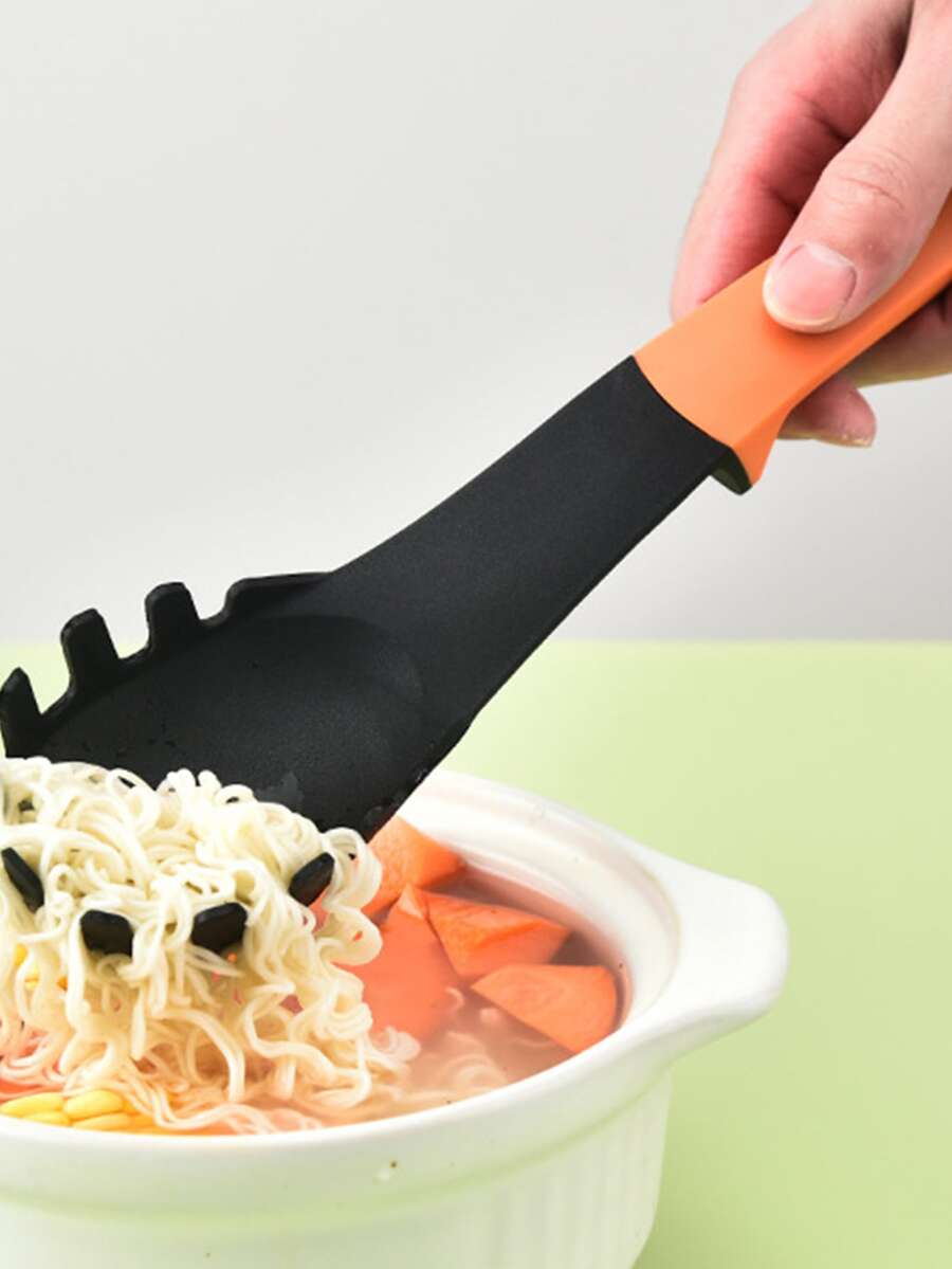 Nylon Kitchenware 7-Piece Set Color Handle Non-stick Pan Cooking Spoon ...