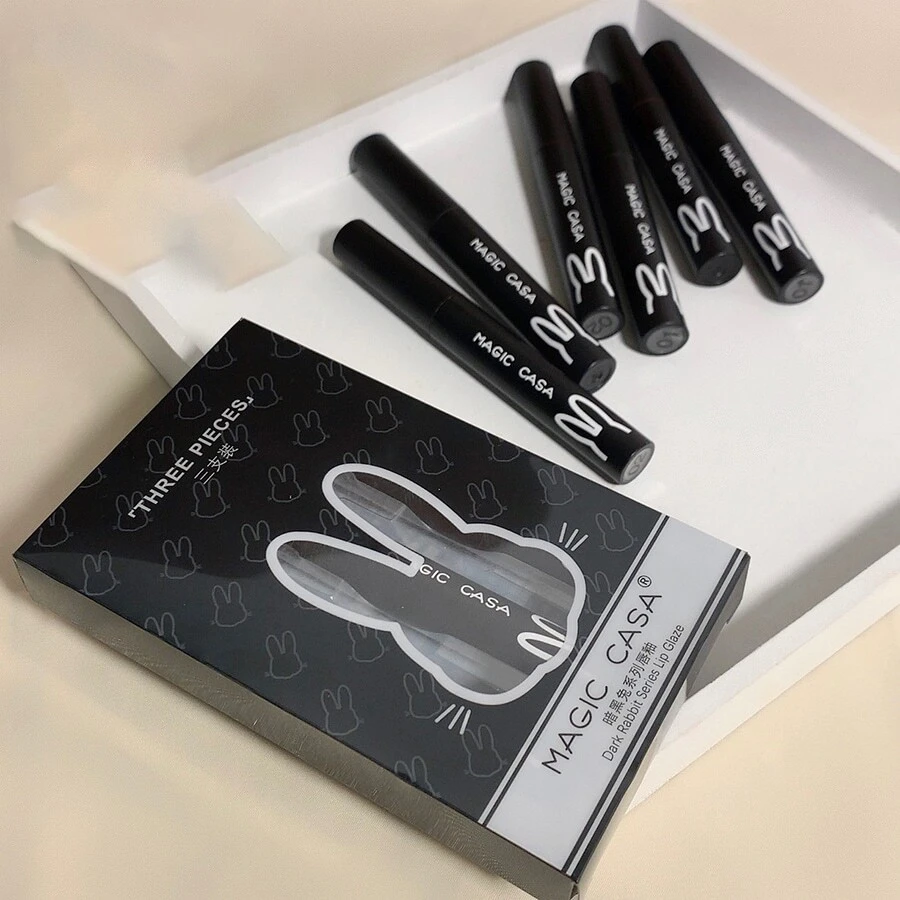 MAGIC CASA Matte Lip Gloss Set, 3pcs Long-Wearing Waterproof Liquid ...
