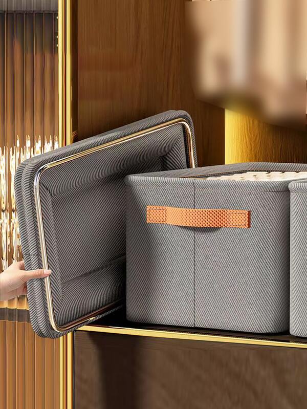 New Clothes Storage Basket, Heavy Duty Steel Frame Storage Box ...