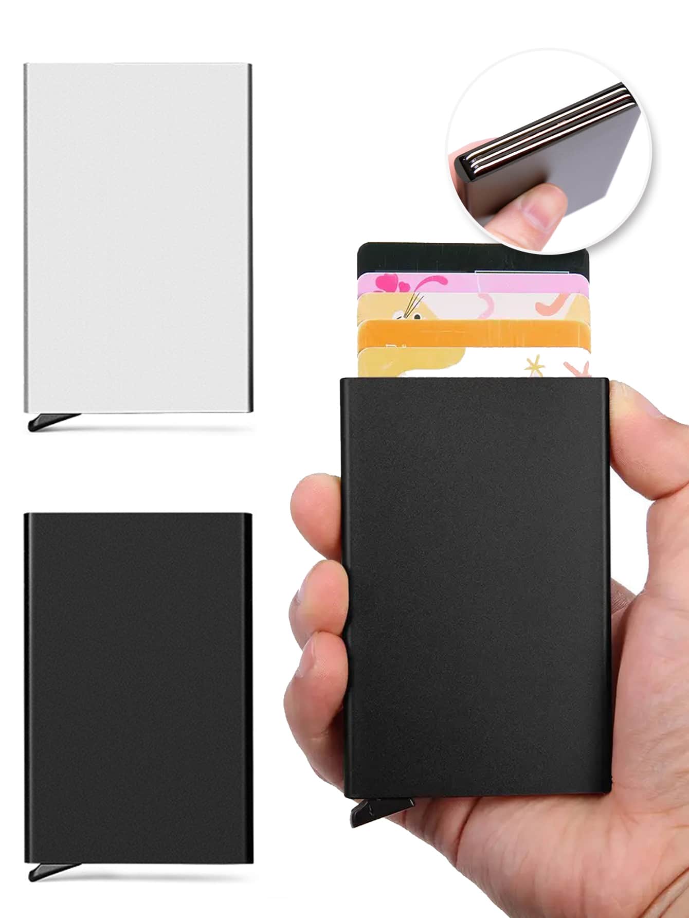Anti-Theft Credit Card Holder Minimalist Rfid Smart Aluminium Metal ...