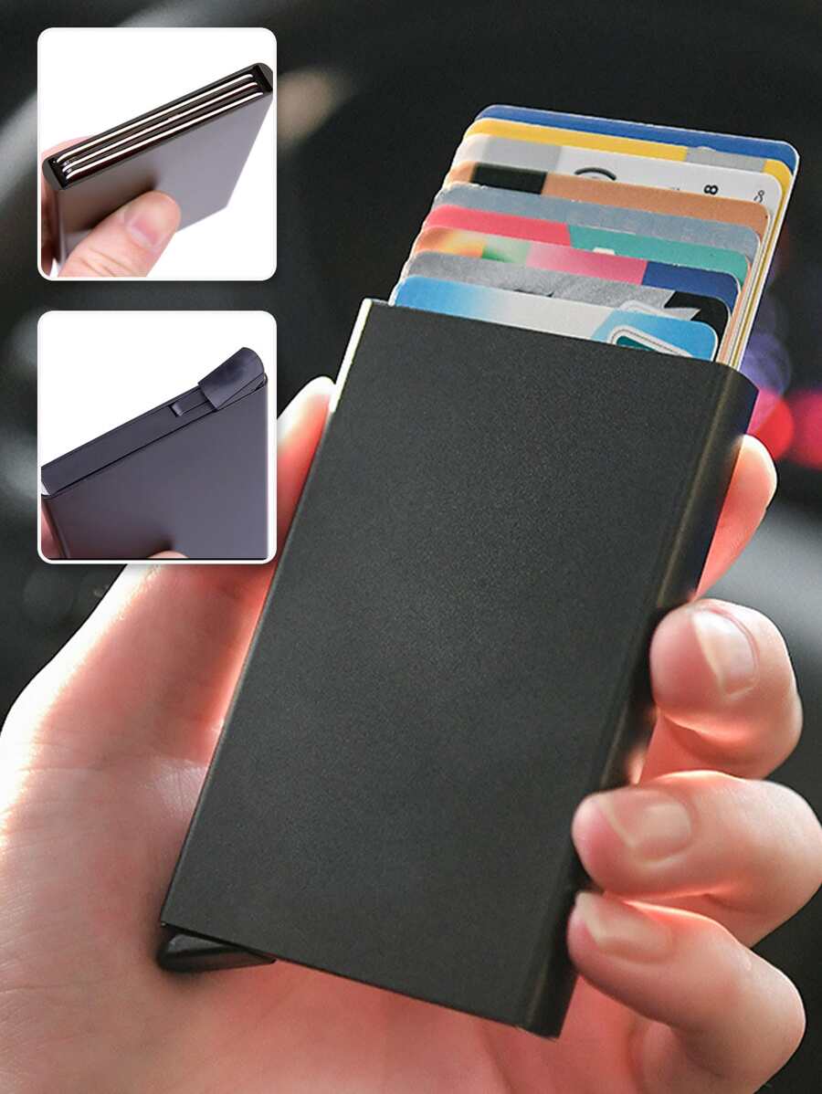Anti-Theft Credit Card Holder Minimalist Rfid Smart Aluminium Metal ...