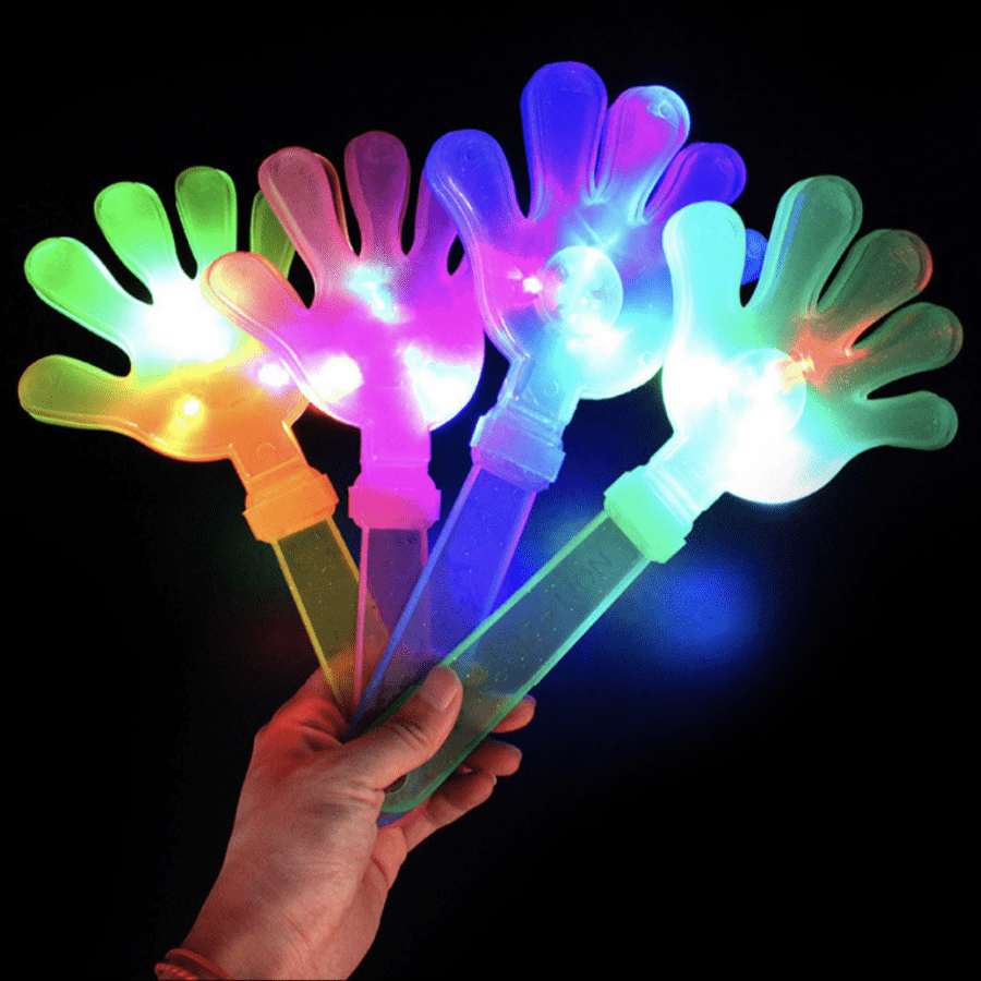 random Color glowing Hand Clap Palm Light-up Clapper Toy Cheer Prop ...