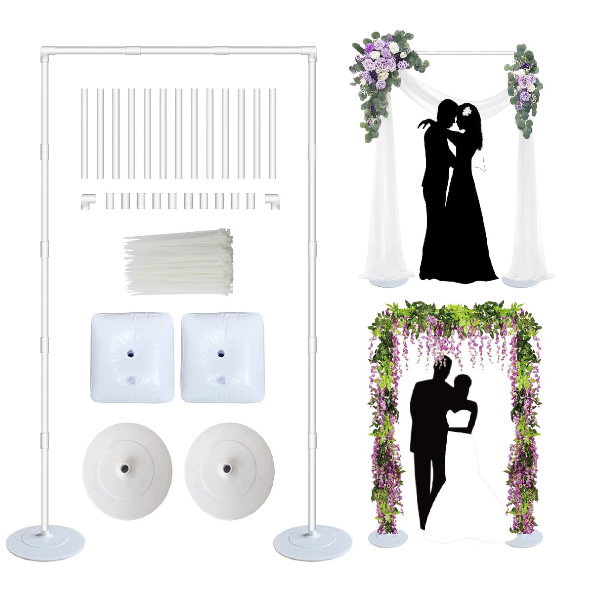 Balloon Stand Flowers Stand 2M 6.5 Feet Tall Balloon Arch Stand with ...