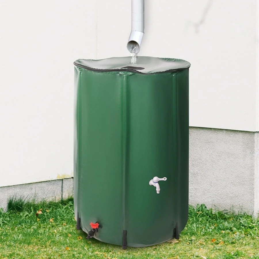 DC DICLASSE 100 Gallon Collapsible Rain Barrel Portable Garden Water ...