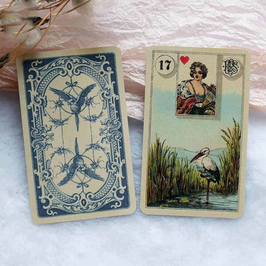 Mini Card Deck Grand Tableau Lenormand Oracle Cards 36 Cards/Set With ...