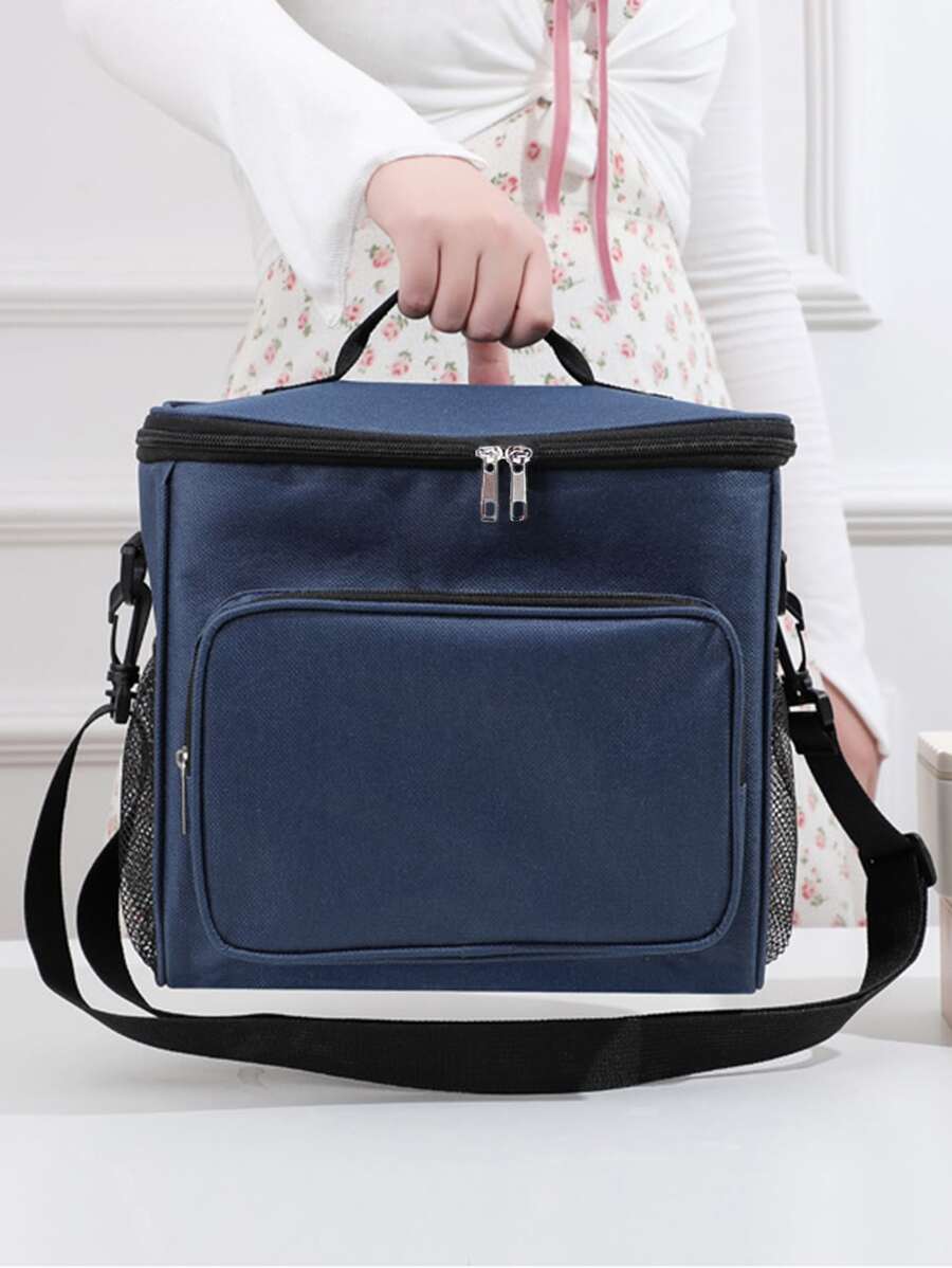 Solid Color Portable Insulated Lunch Bag Suitable For Work ...