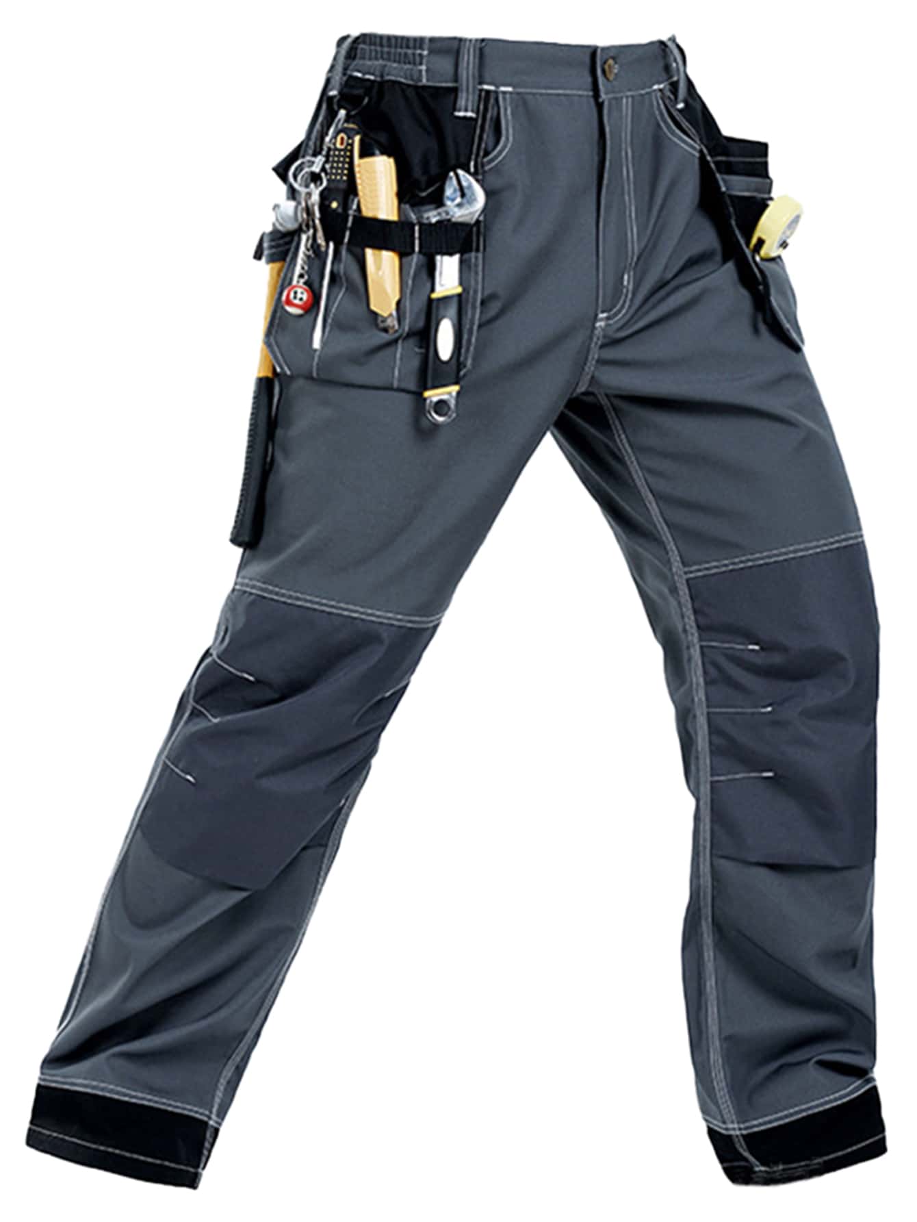 Men's Ripstop Construction Pants Tactical Field Pants Multi-Pocket ...