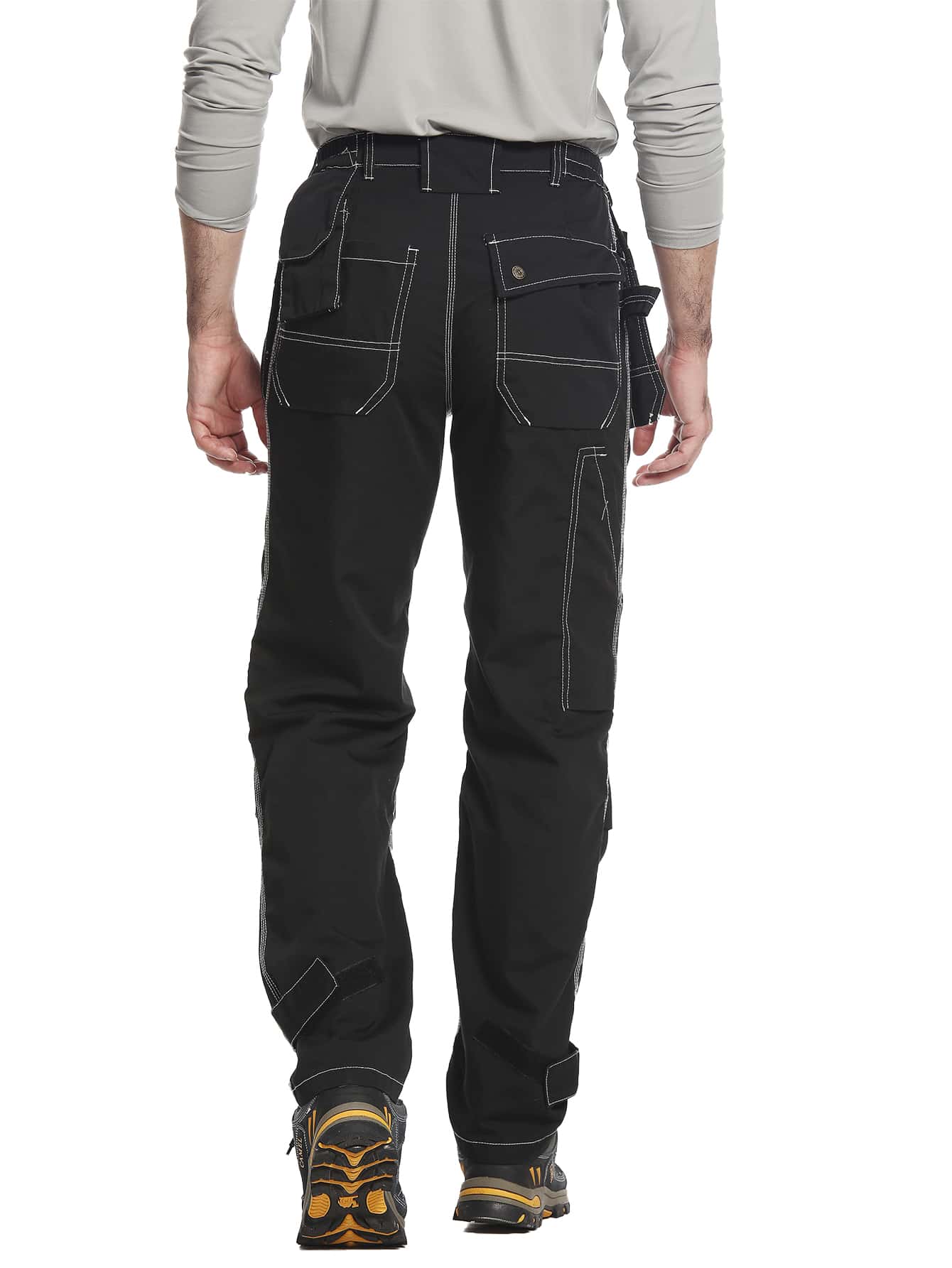 Men's Ripstop Construction Pants Tactical Field Pants Multi-Pocket ...