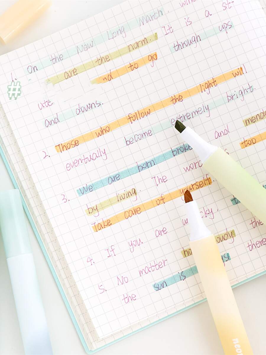 Creative & Fashionable Highlighter Marker Pen For Note Taking And ...