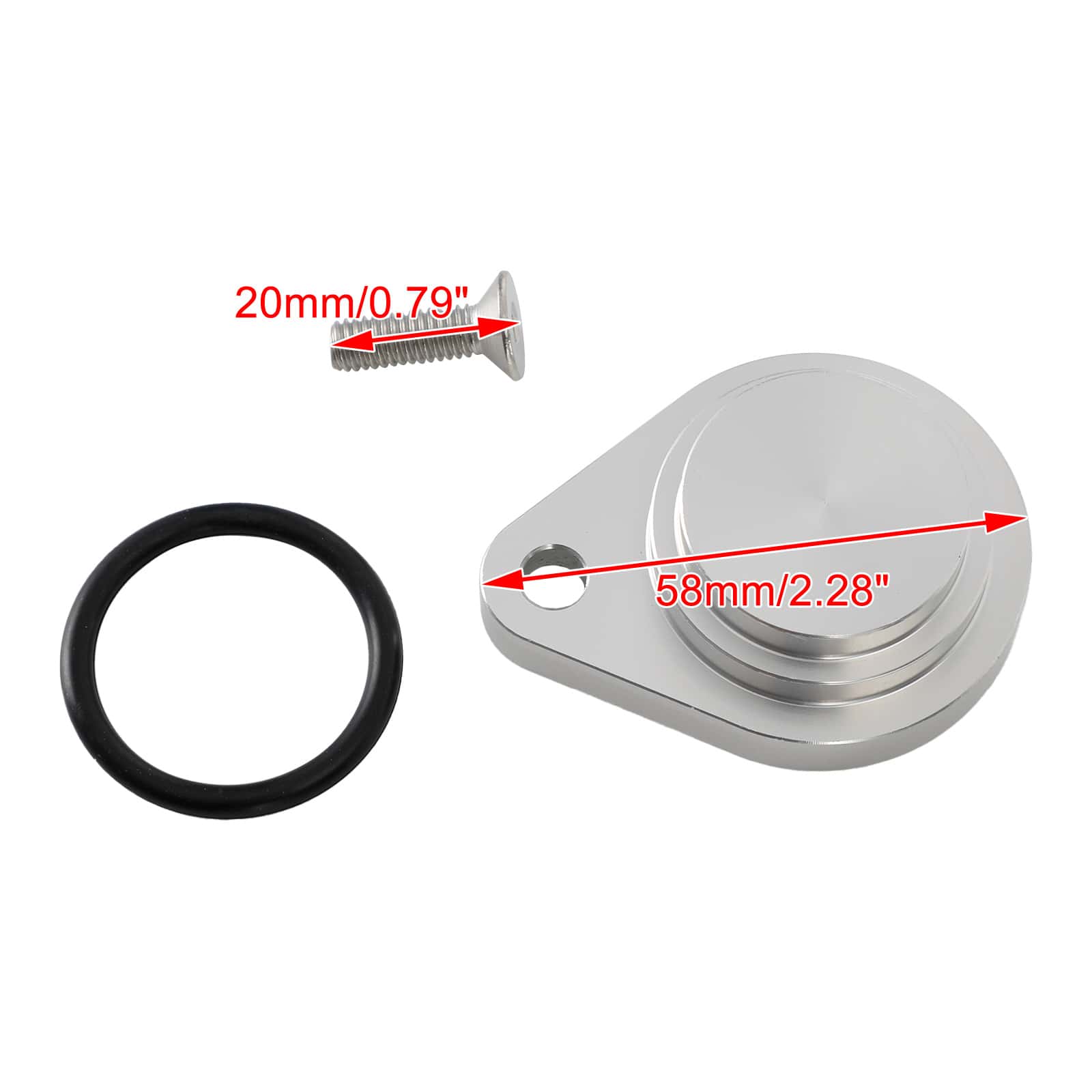 EGR Delete Tube Plug Intake Block-Off Plate For LS Silverado 4.8L 5.3L ...