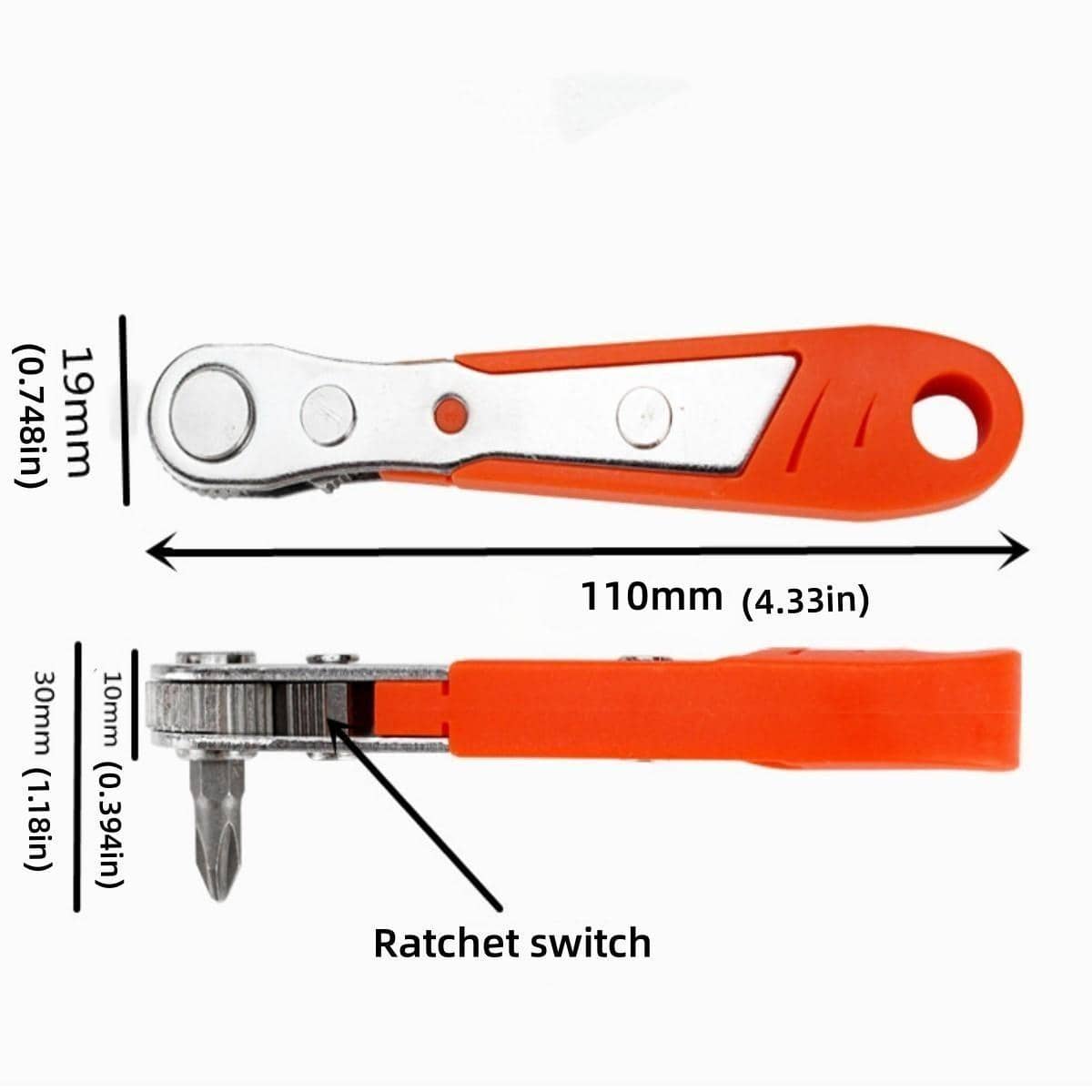 Compact Space Quick Ratchet Screwdriver L-shaped, Right-angle, Bent ...