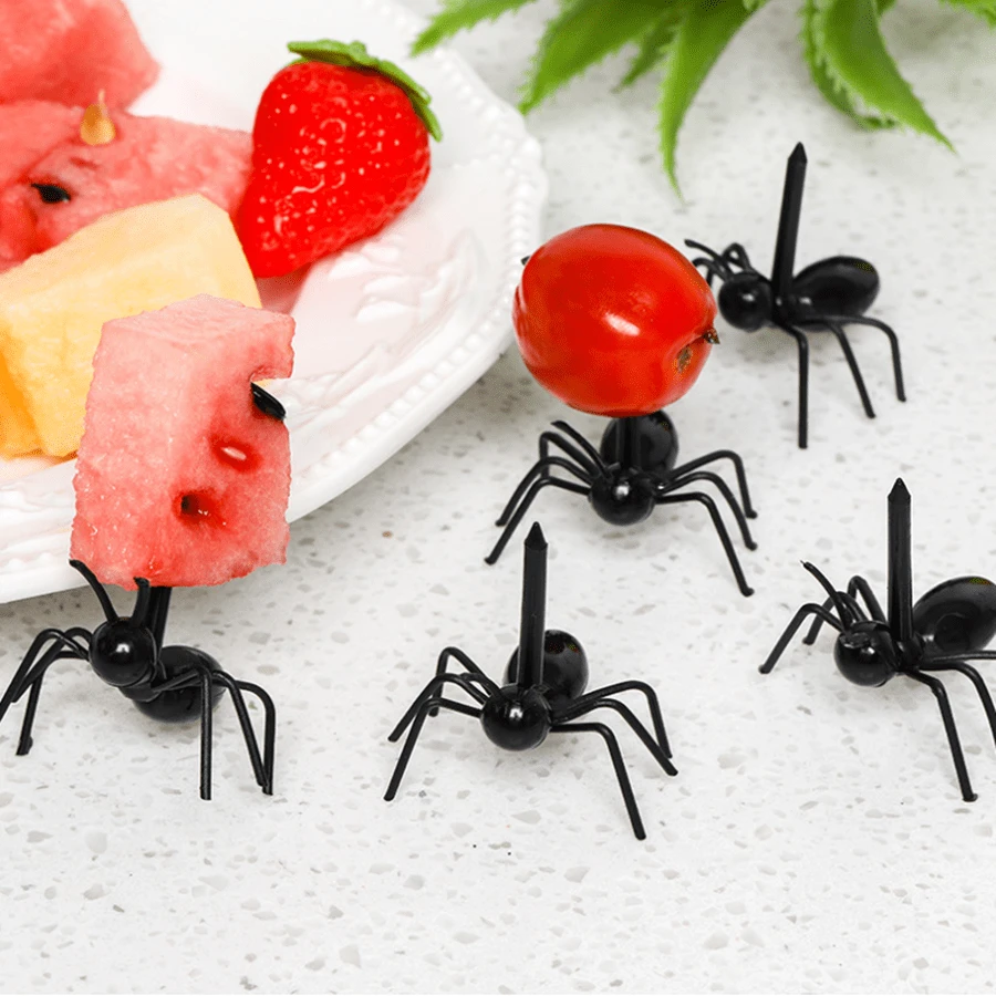 12pcs Ant Toothpicks Food Fruit Picks Decoration Ant Shape Forks Snack ...