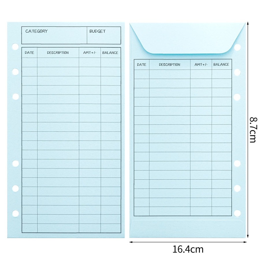 12 Pcs Cash Envelopes for Budgeting, Budget Envelope for Cash System ...