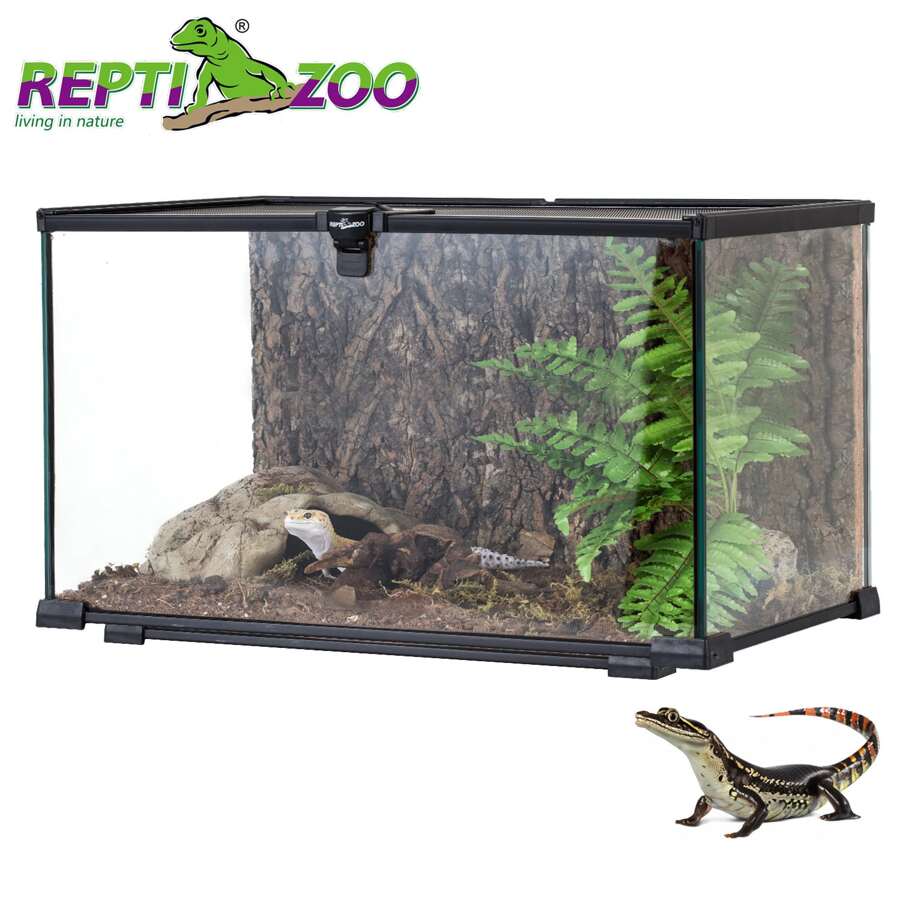 REPTI ZOO 15 Gallon Reptile Tank, Medium Reptile Terrarium For Gecko ...